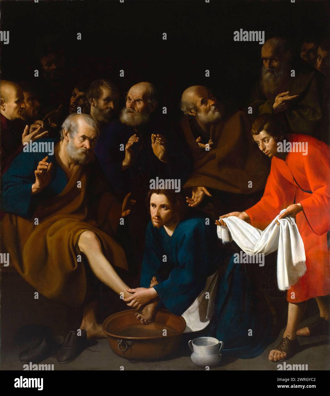 Mary magdalene washing jesus feet hi-res stock photography and images ...
