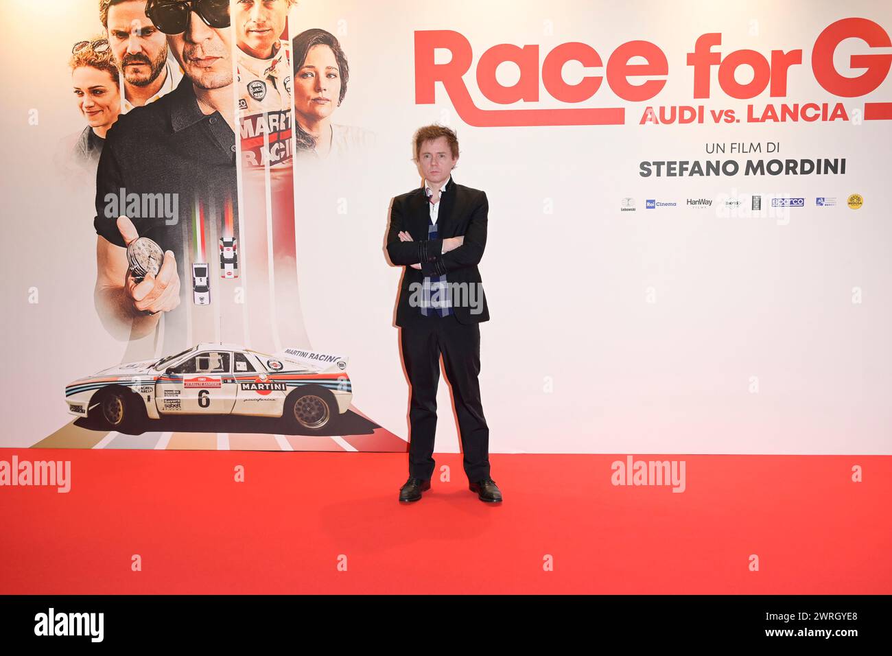 Rome, Italy. 12th Mar, 2024. Gianmaria Martini attends the red carpet ...