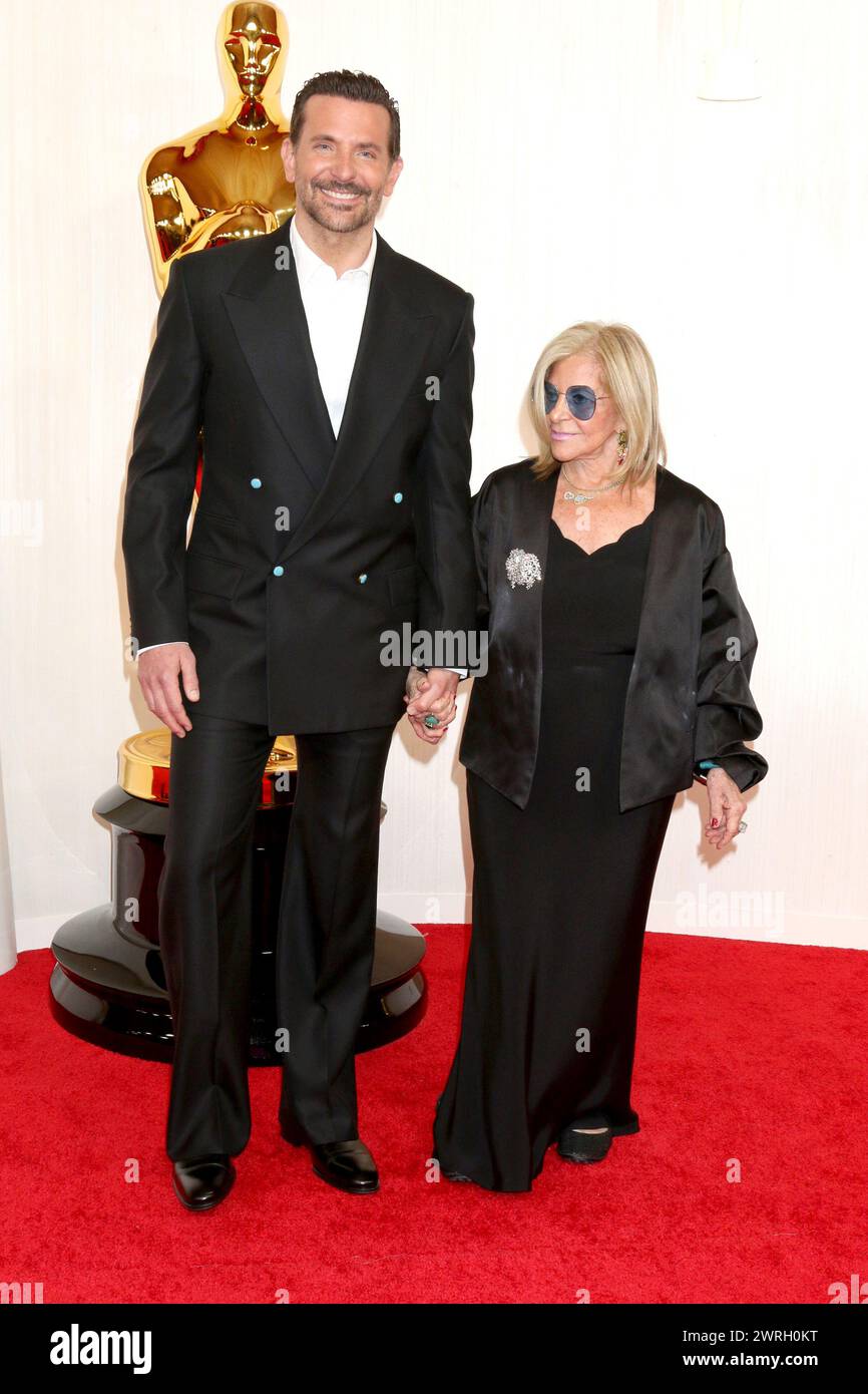 March 10, 2024, Los Angeles, California, USA: Bradley Cooper, Gloria ...