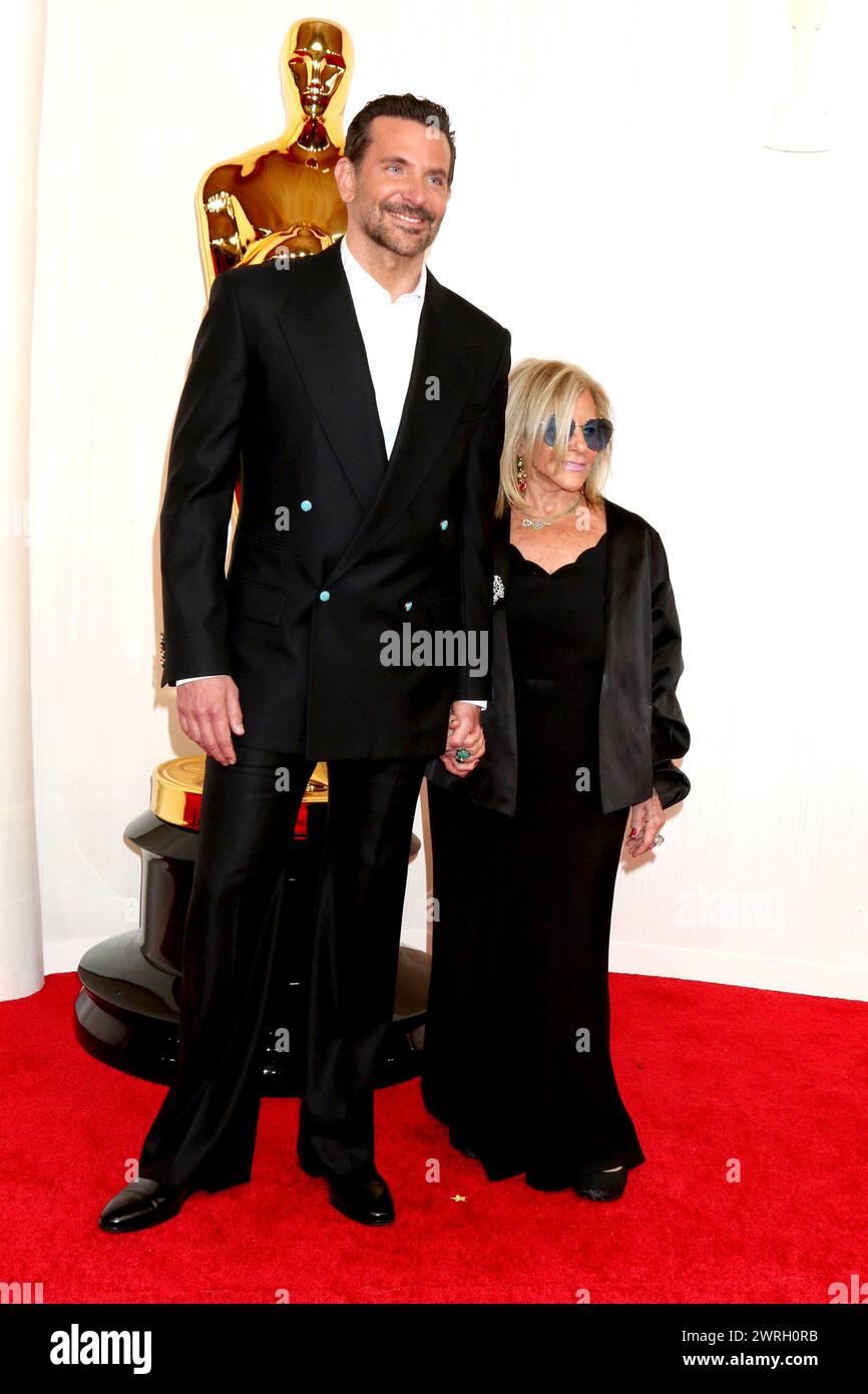 March 10, 2024, Los Angeles, California, USA: Bradley Cooper, Gloria ...