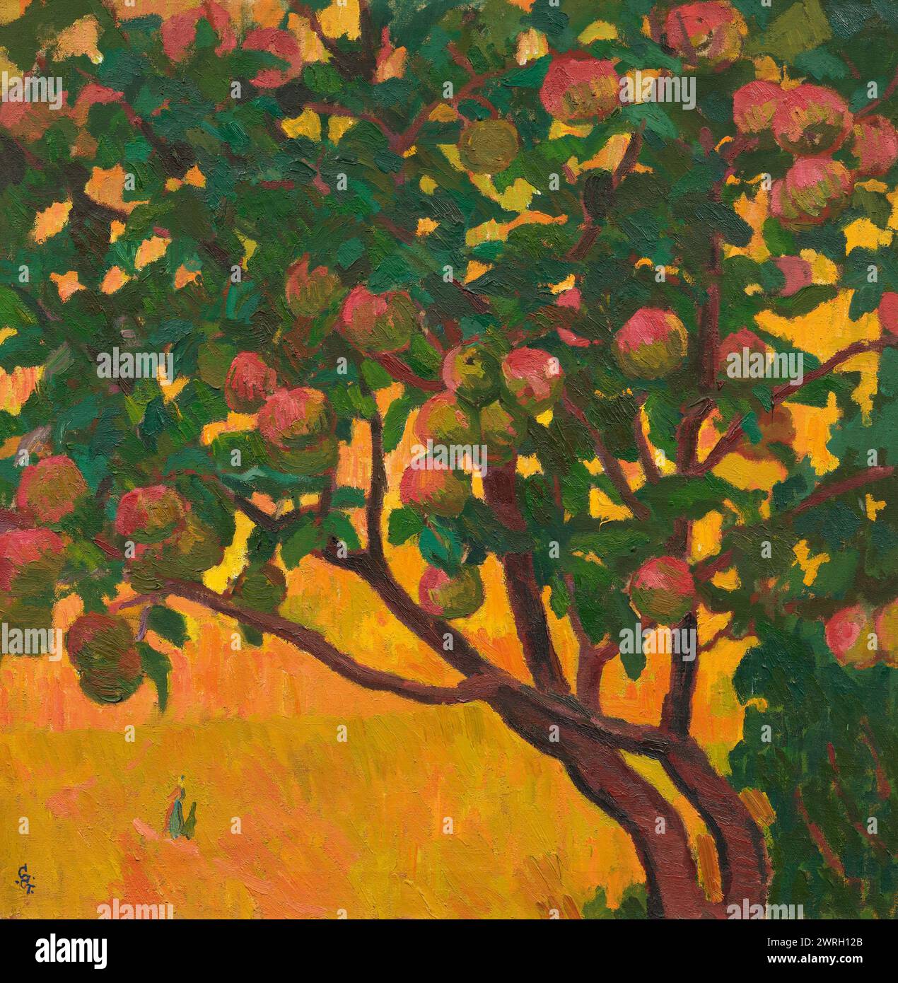 The apple tree, 1912. Private Collection Stock Photo - Alamy