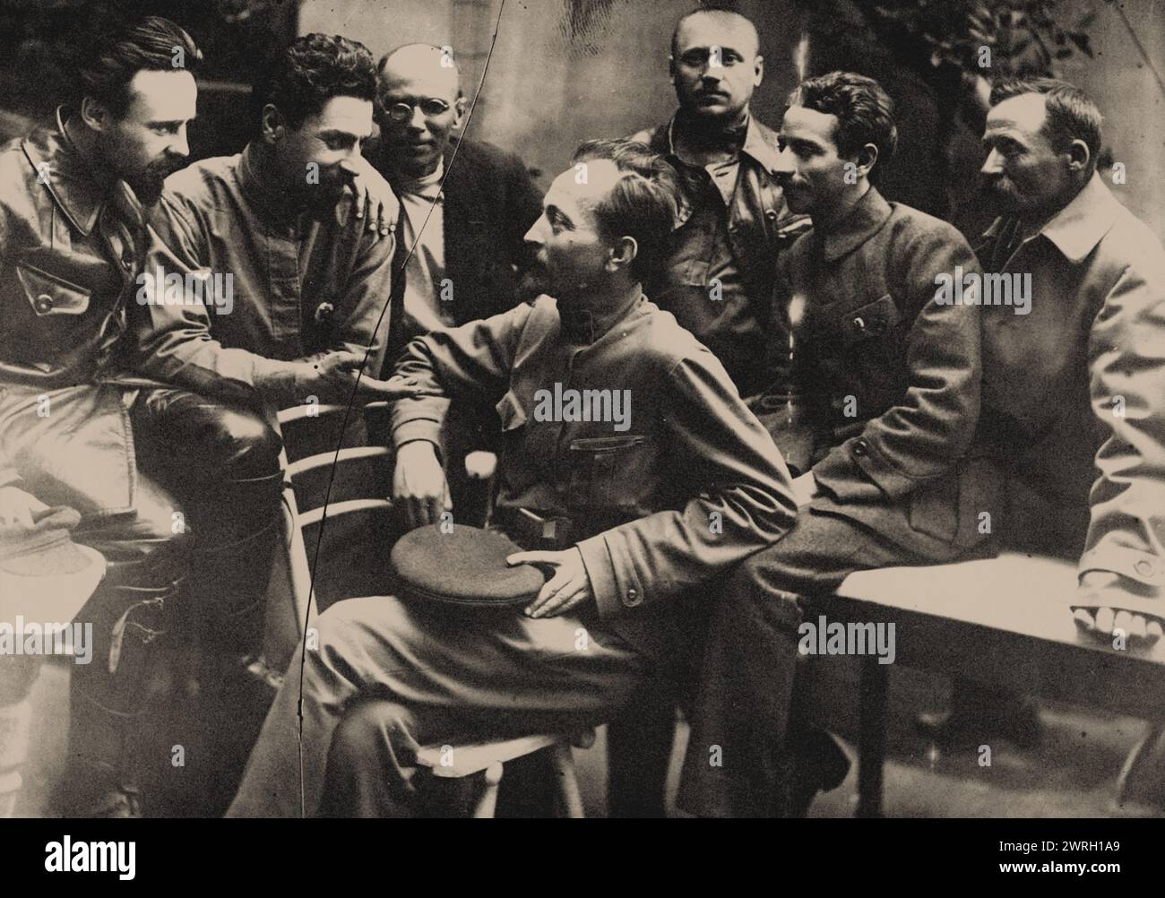 Felix Dzerzhinsky (1877-1926) and members of the Cheka college, 1918 ...