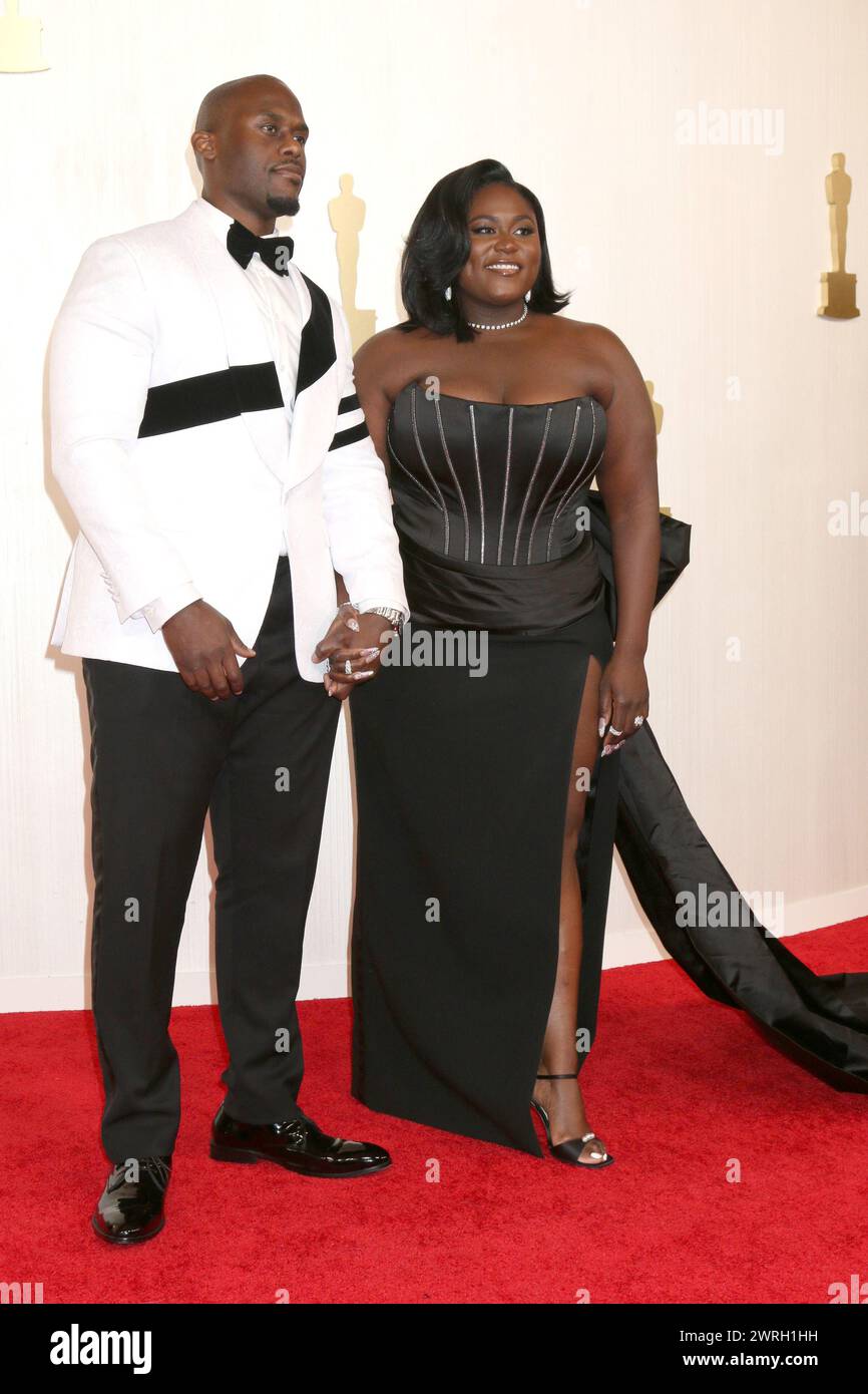 March 10, 2024, Los Angeles, California, USA: Dennis Gelin, Danielle Brooks during red carpet ...