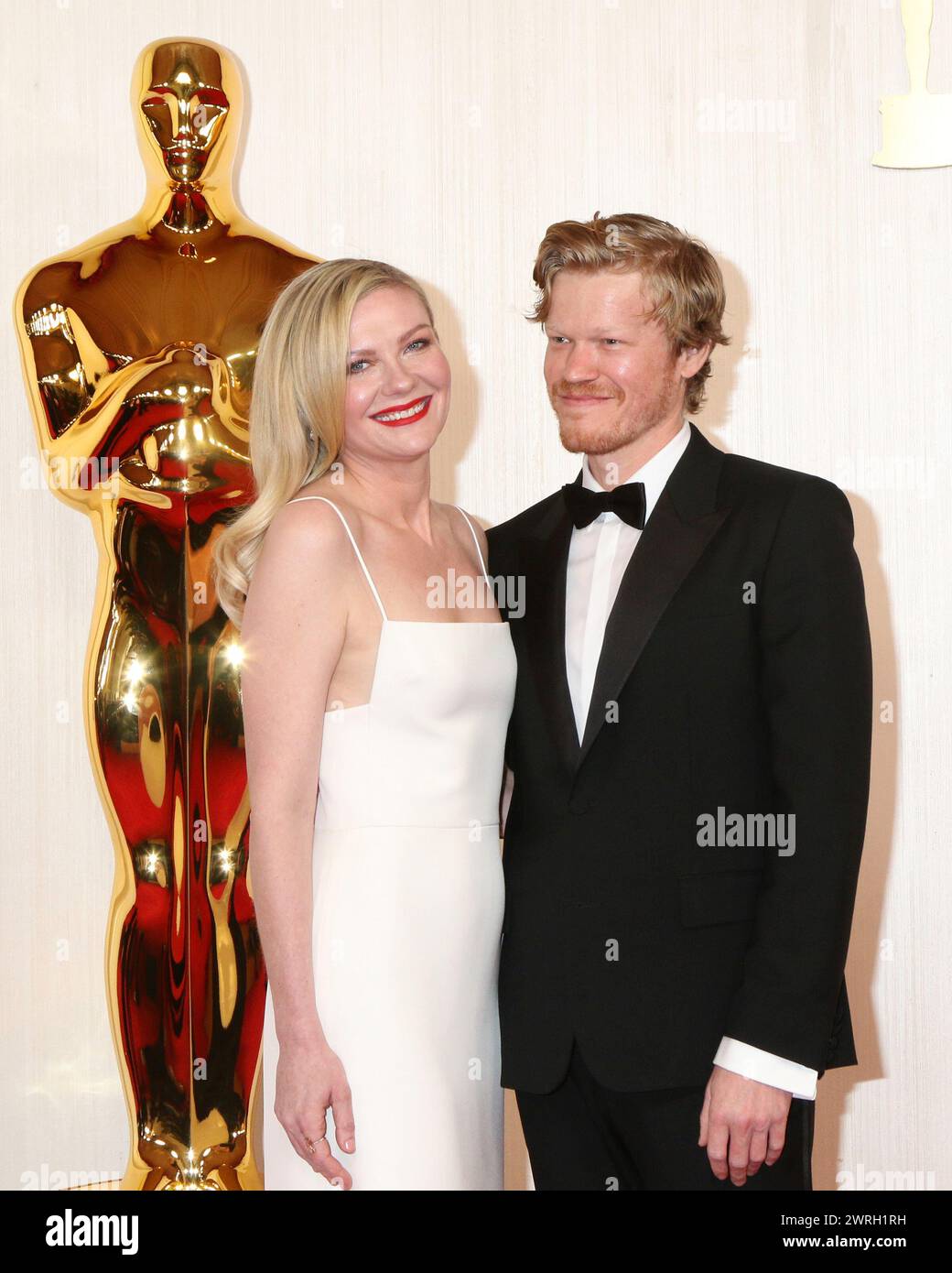 March 10, 2024, Los Angeles, California, USA: Kirsten Dunst, Jesse ...