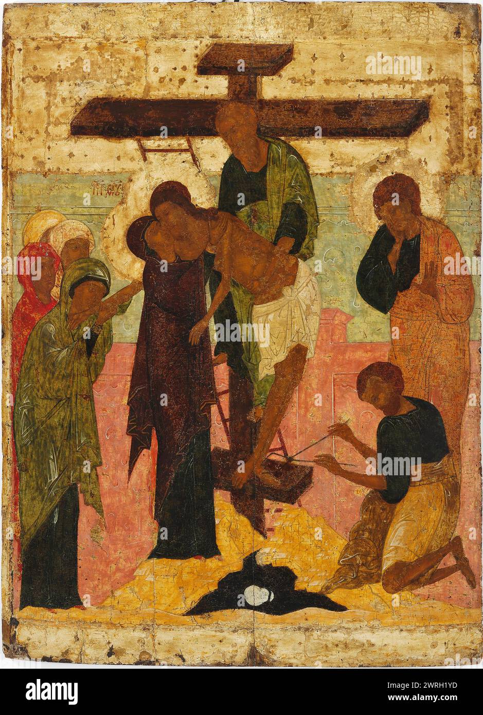 The Descent from the Cross, 16th century. Private Collection Stock Photo - Alamy