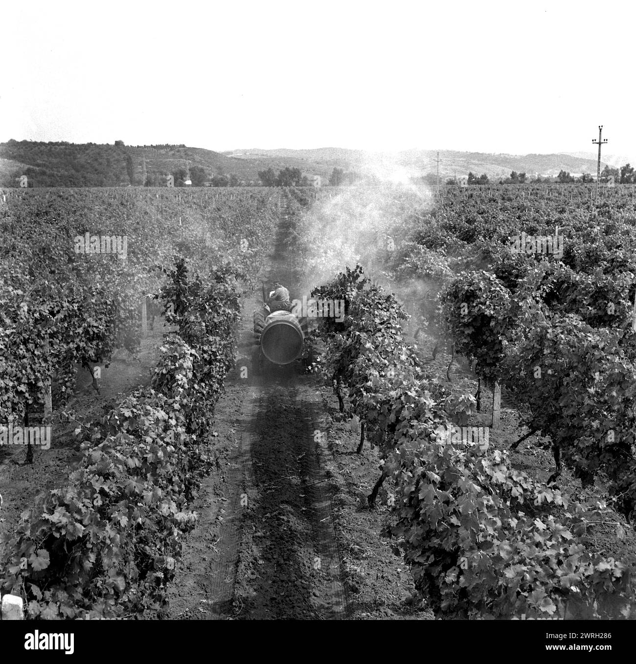 Crop spray pesticides Black and White Stock Photos & Images - Alamy