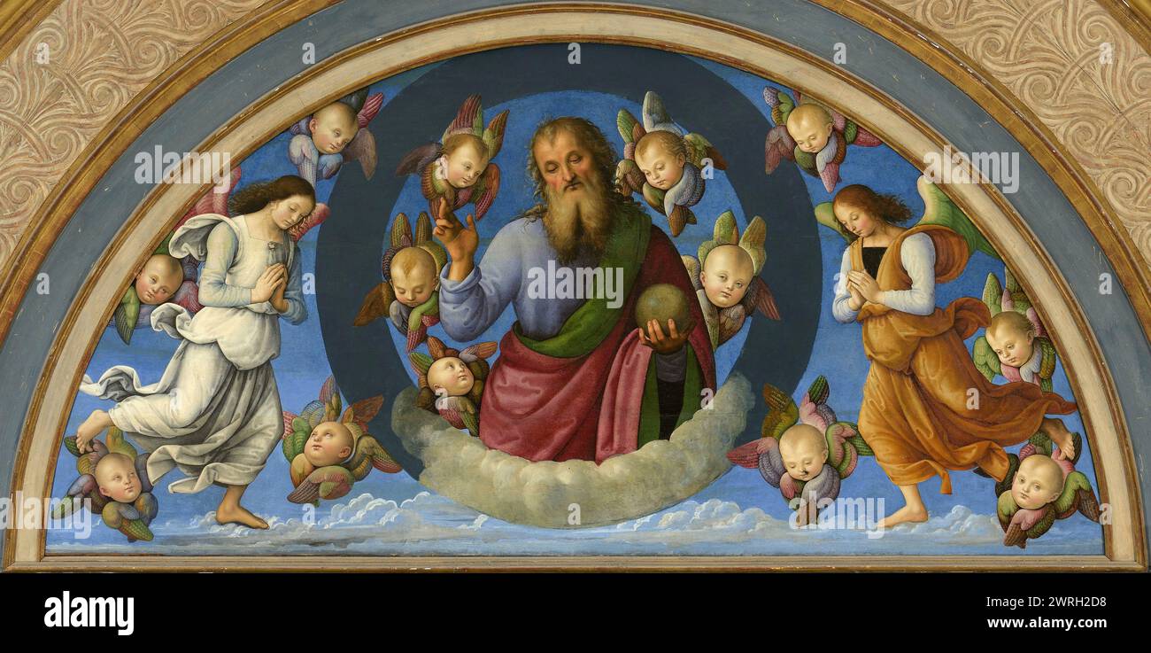 The Ascension of Christ. Detail: The Eternal Father between Two Angels , 1498. Found in the ...