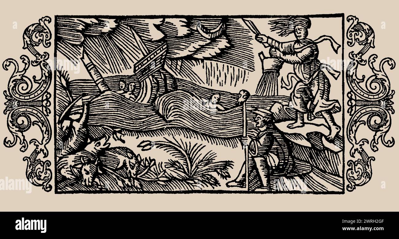 1555 woodcut witches hi-res stock photography and images - Alamy