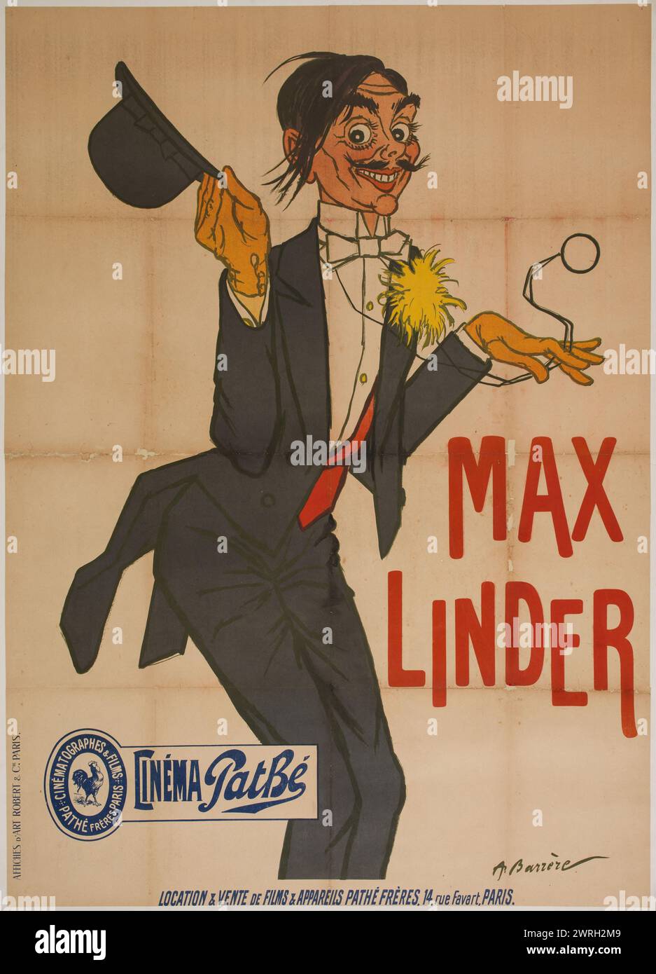Max Linder , 1910. Private Collection Stock Photo - Alamy