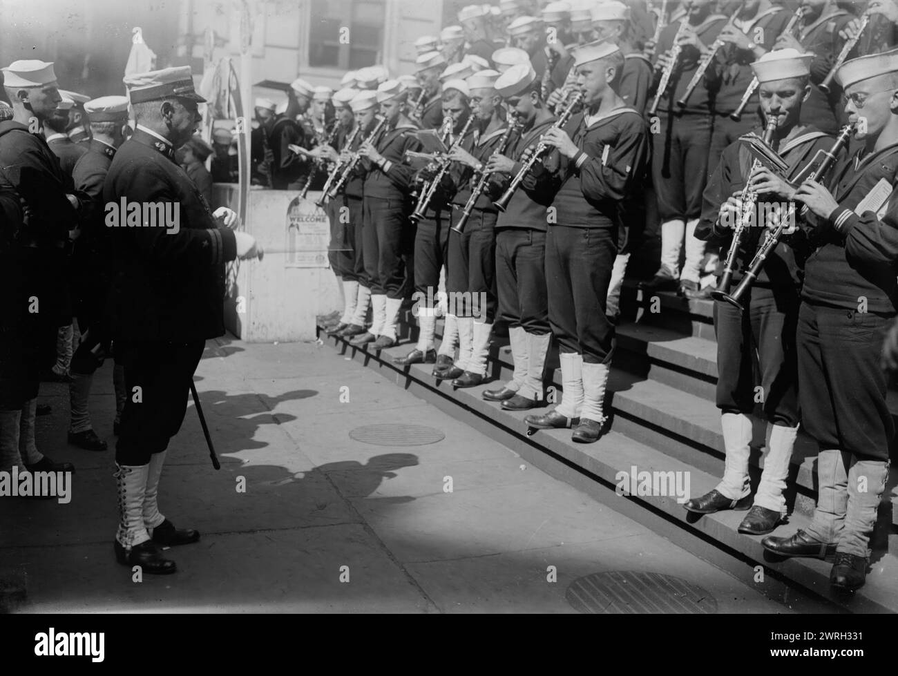 Sousa, 1918. Shows composer and conductor John Philip Sousa (1854-1932 ...