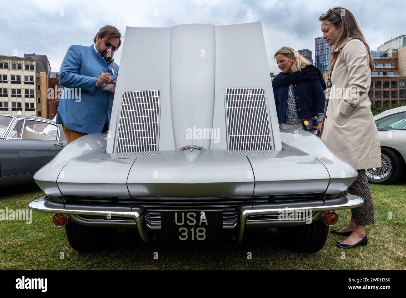 Chevrolet Stingray at the London Concours classic car show Stock Photo ...