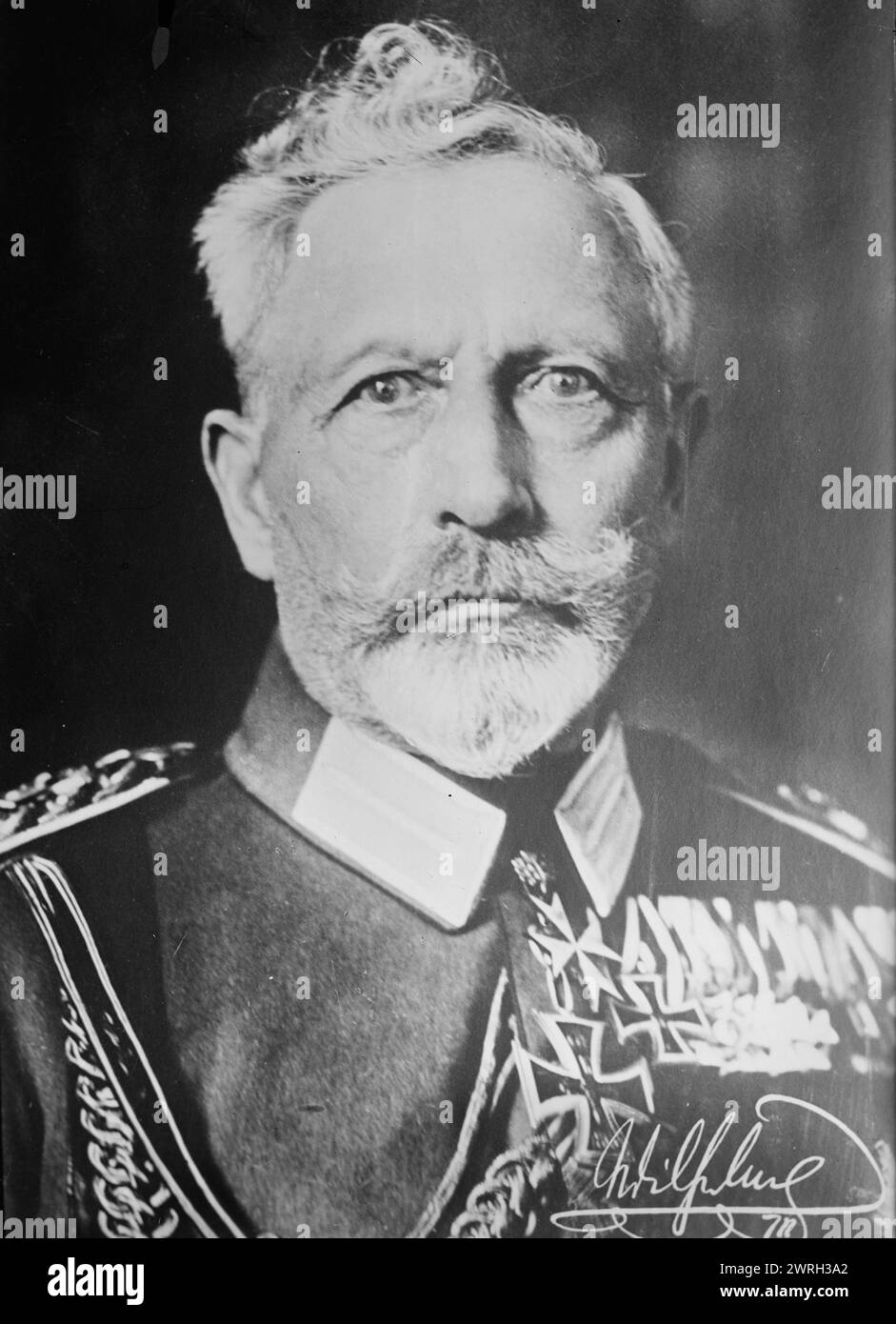 Ex-Kaiser, between c1915 and c1920. Shows Wilhelm II (1859-1941) who ...