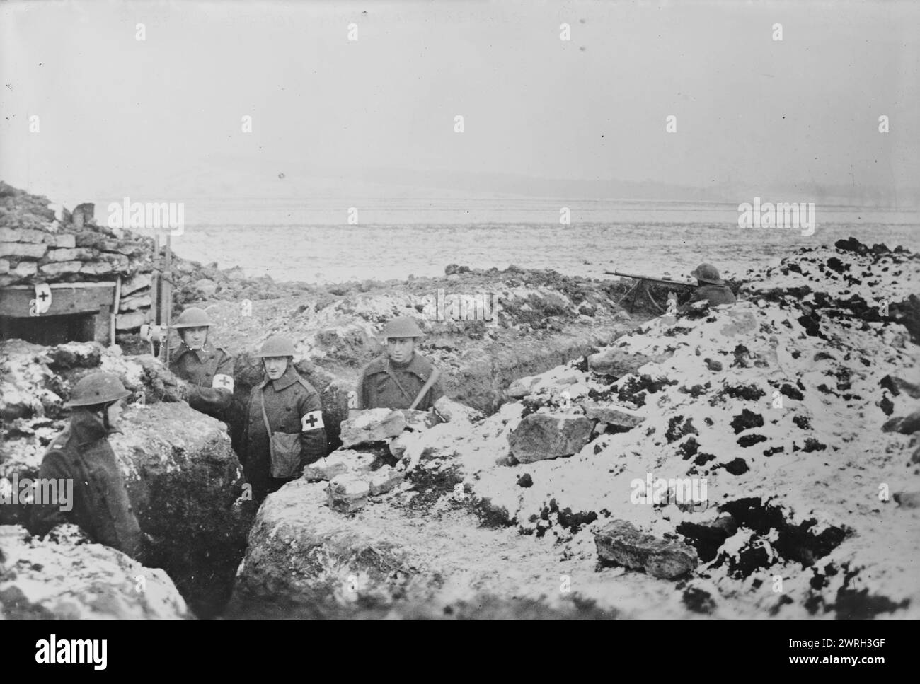 First Aid Station, American Trenches, 1917 and 1918. A first aid ...