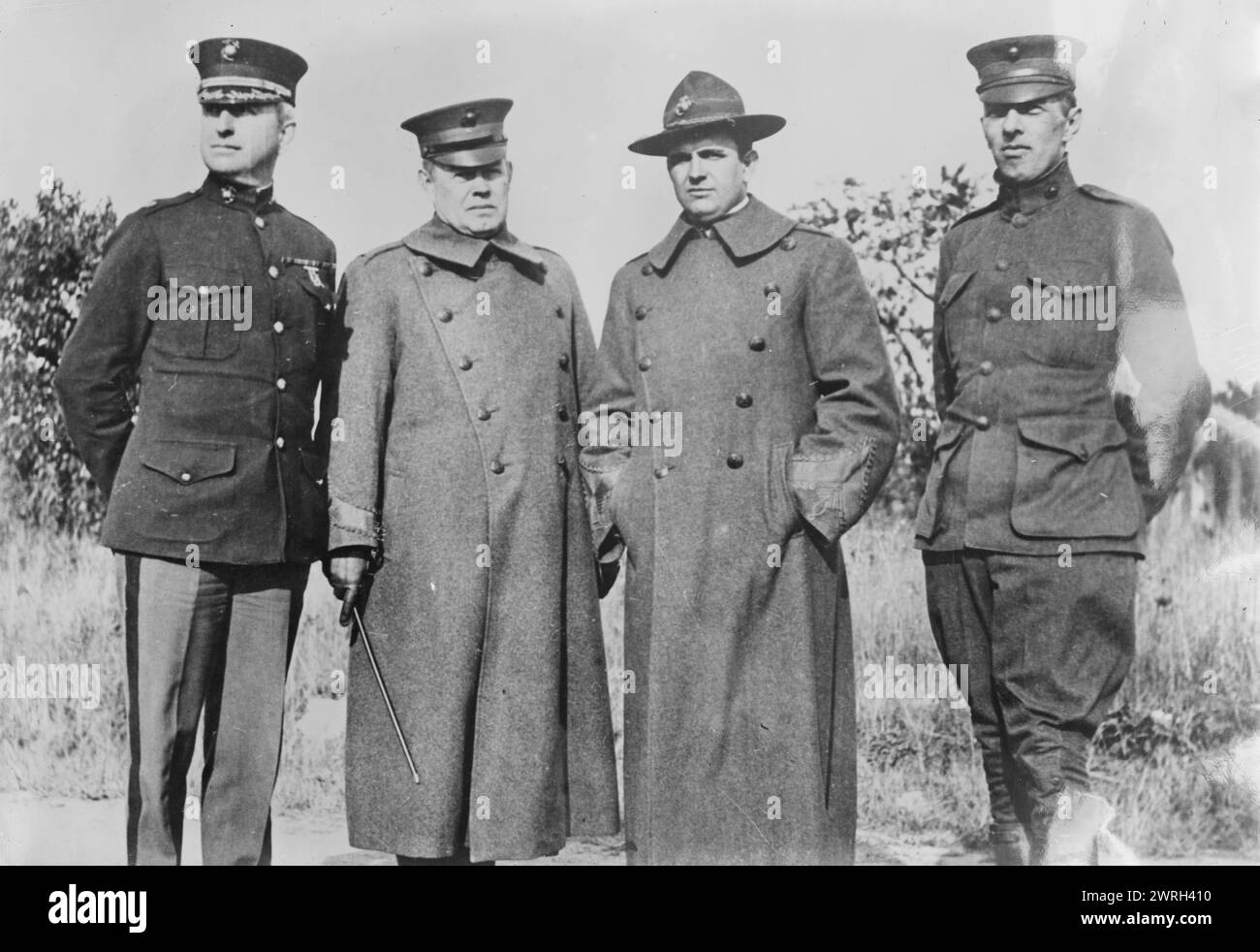 American military officers during world war one hi-res stock ...