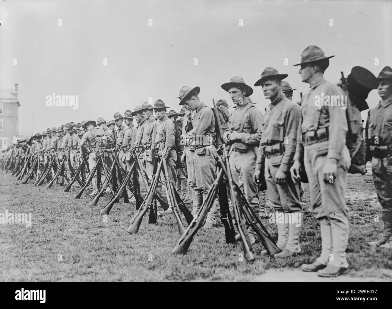 Marines now in France, 1917. U.S. Marines in France during World War I ...