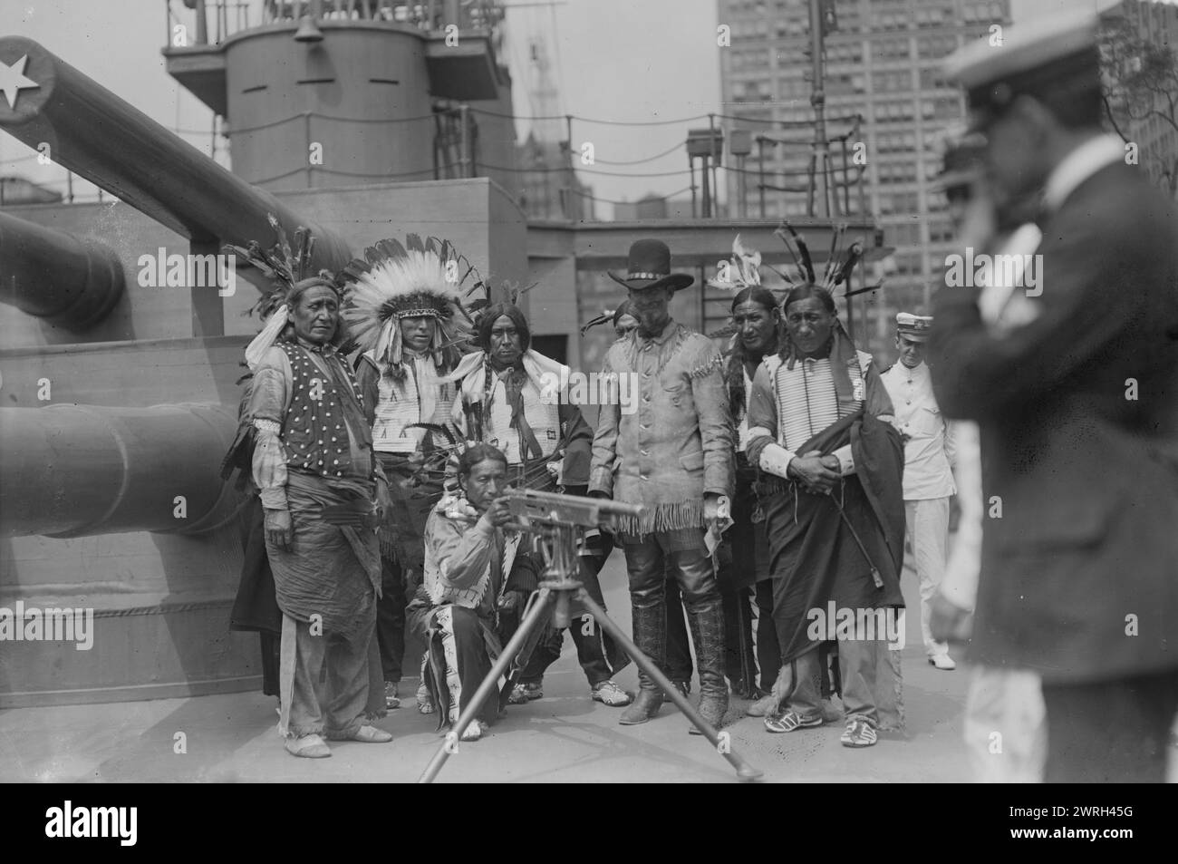 Chief Bald Eagle on U.S.S. Recruit, 28 Jul 1917 (date created or ...