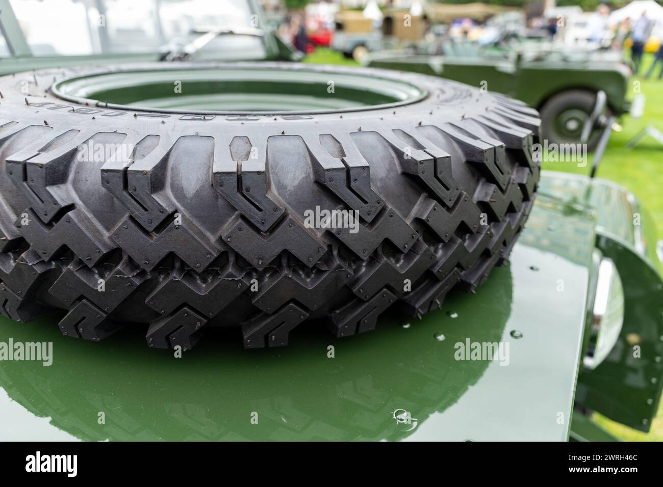 Classic Land Rover at the London Concours classic car show Stock Photo ...