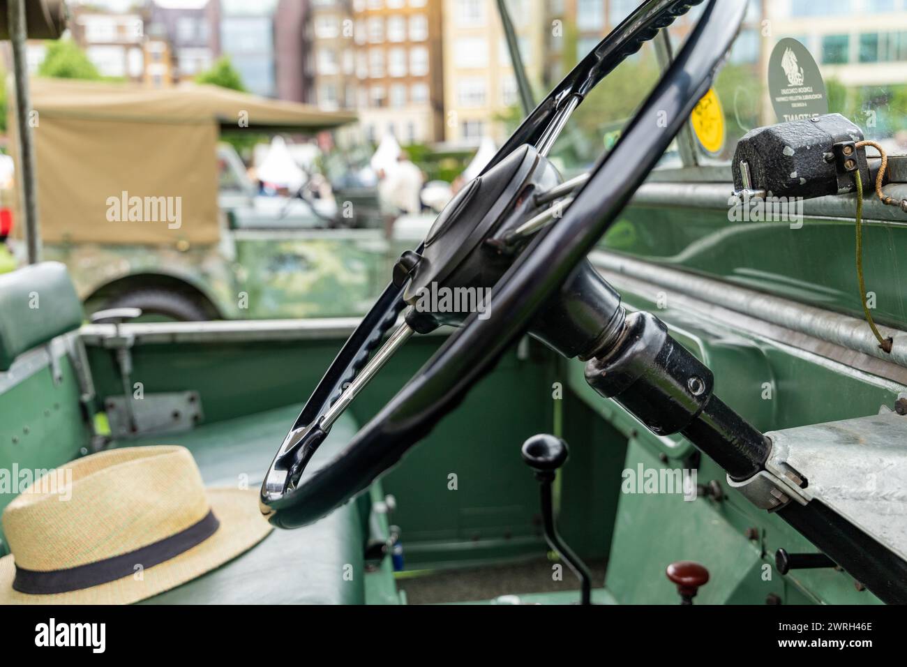 Classic Land Rover at the London Concours classic car show Stock Photo ...