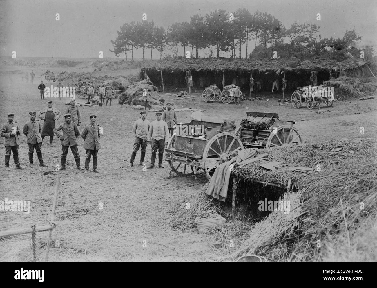 Shelters behind German Lines, 1916 (date created or published later ...