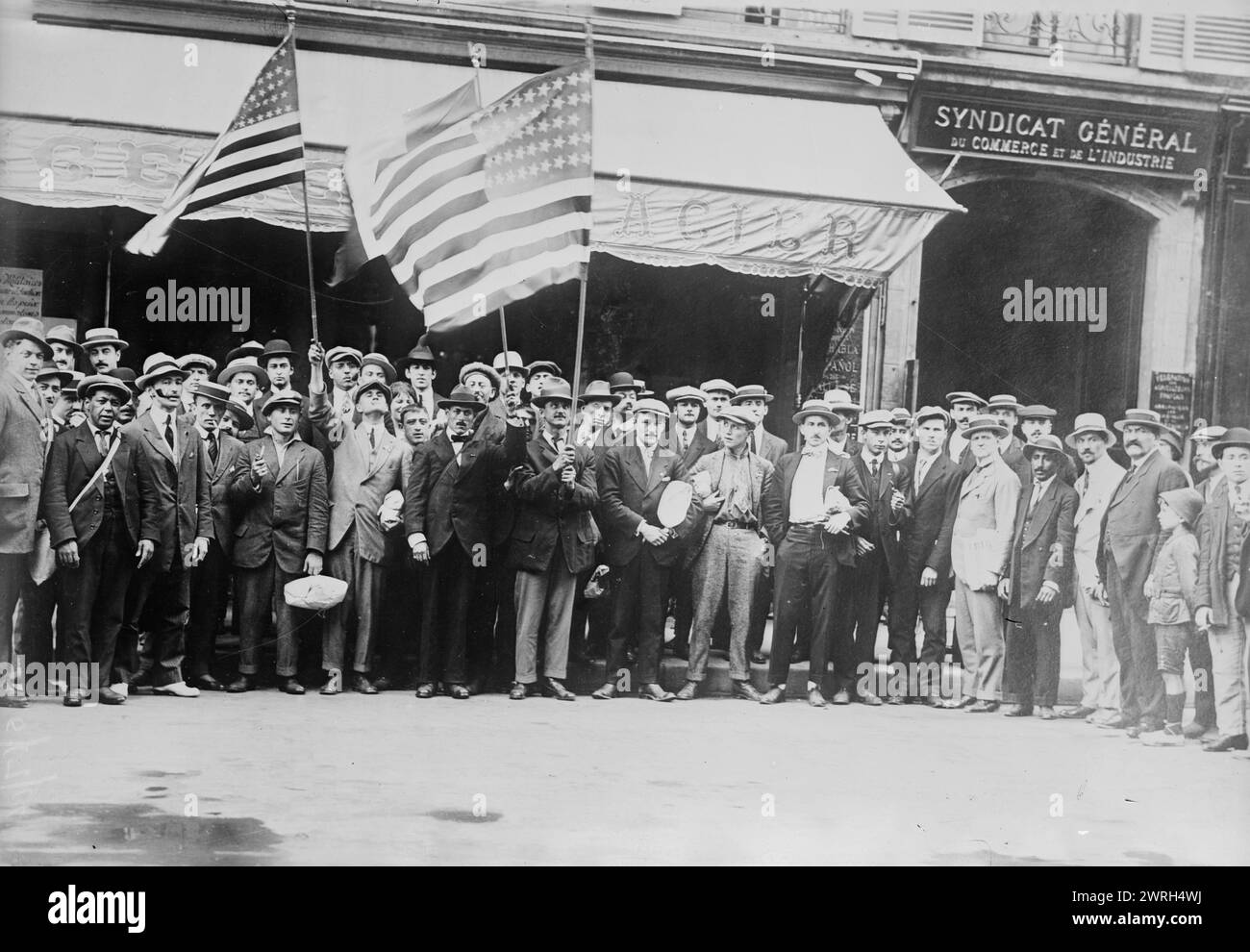 World war service banner stars Black and White Stock Photos & Images ...