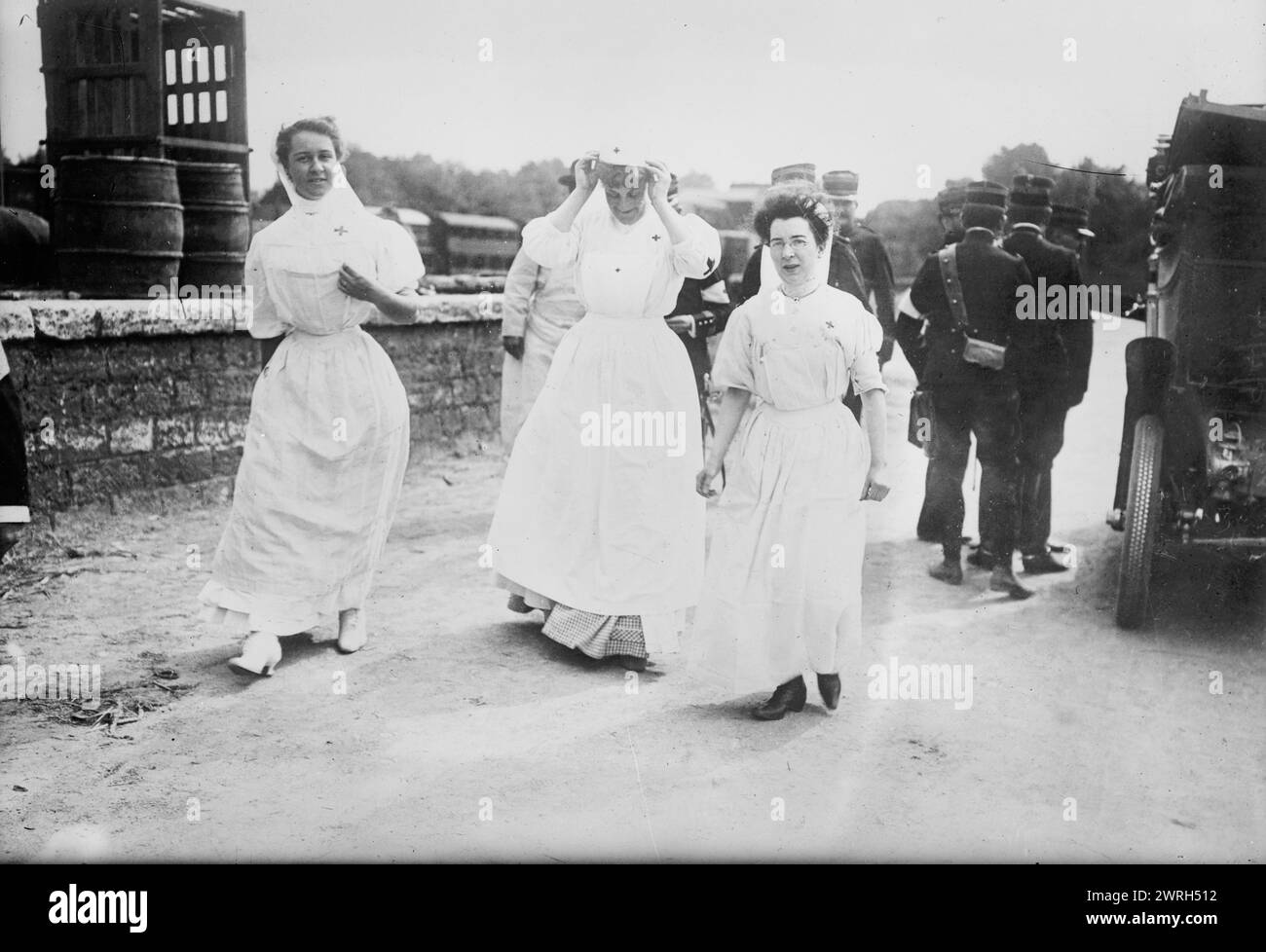 French Red Cross nurses, between c1914 and c1915. French Red Cross ...