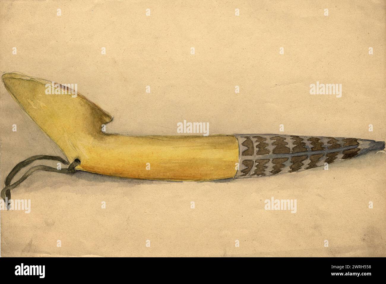 A tube, Selkups, 1920. V. I. Surikov Museum of Art in Krasnoiarsk Stock ...