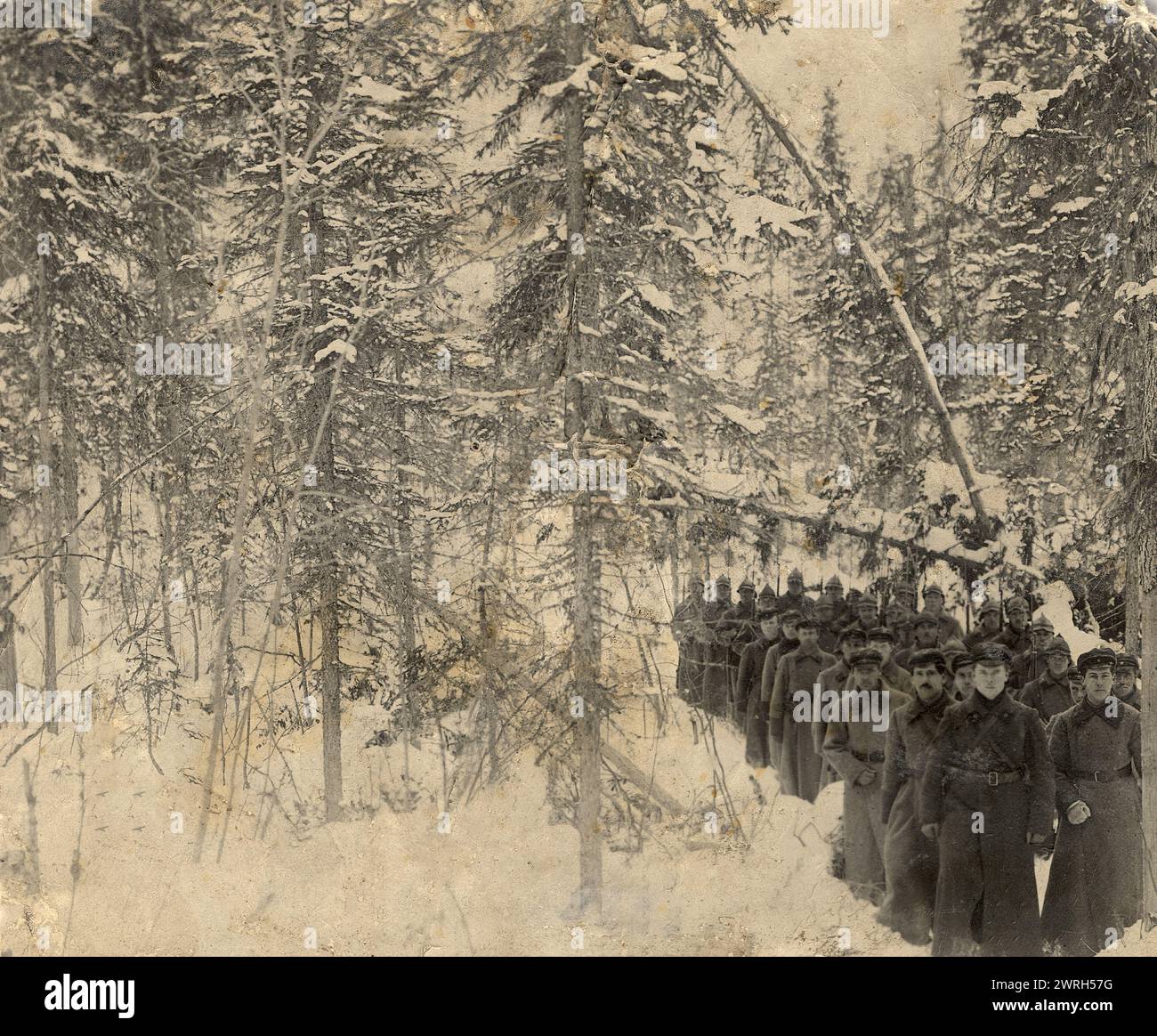 The squad is on the march, 1923. From a collection of 153 photographs ...