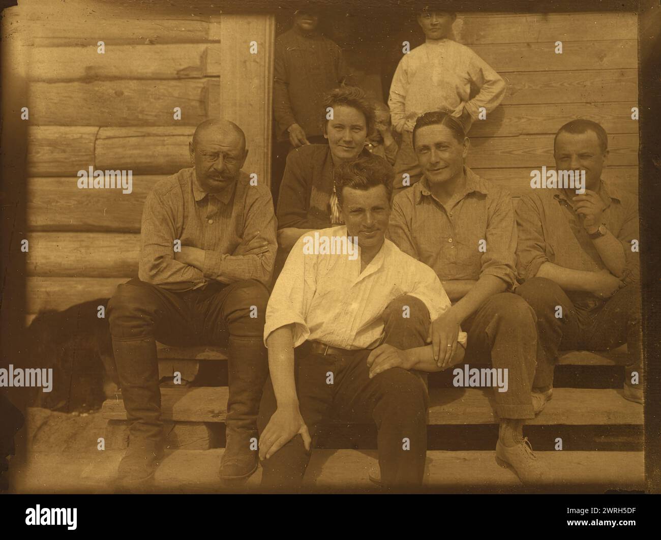 On a rest - Group portrait, 1929. In the early part of the Stalin era ...