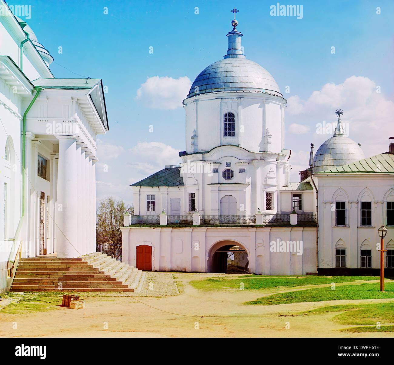 Gateway into Nil's Hermitage [St Nil Stolbensky Monastery, Lake Seliger], 1910 Stock Photo - Alamy