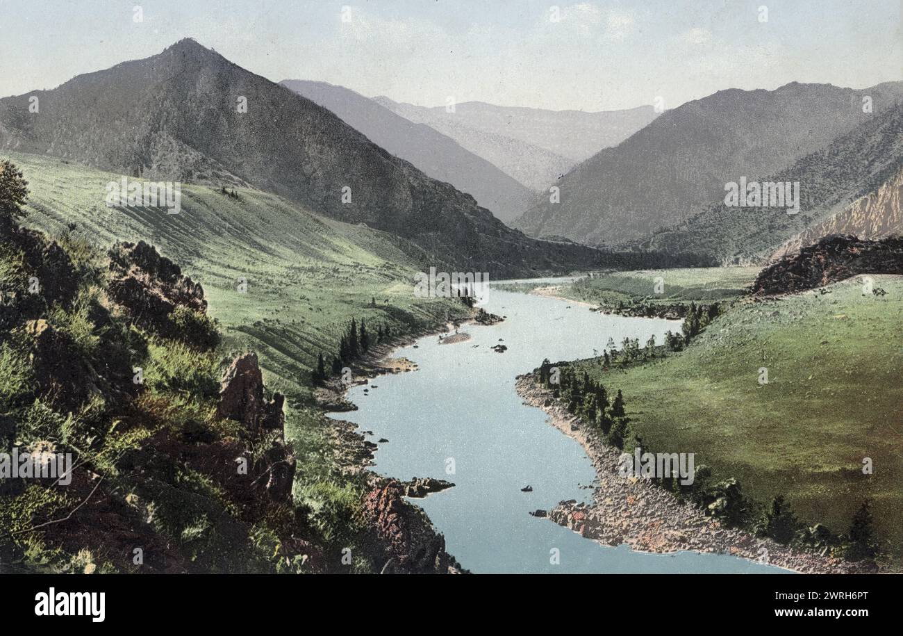 Valley of the Katun River near the Confluence of the Togus-Kan River ...