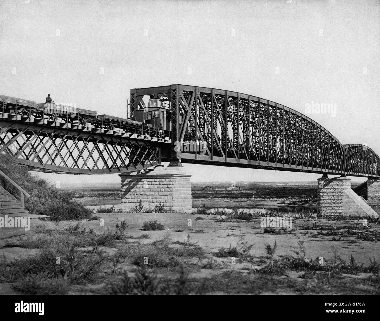 West-Siberian Railroad. Bridge of 100 Sazhens Length Across the Ishim ...