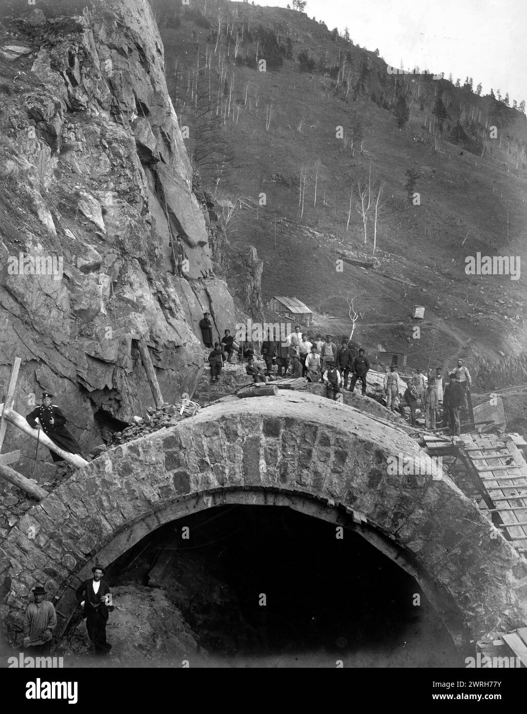 View of an Underpass Arch at Verst 15, 1900-1904. In the second half of ...