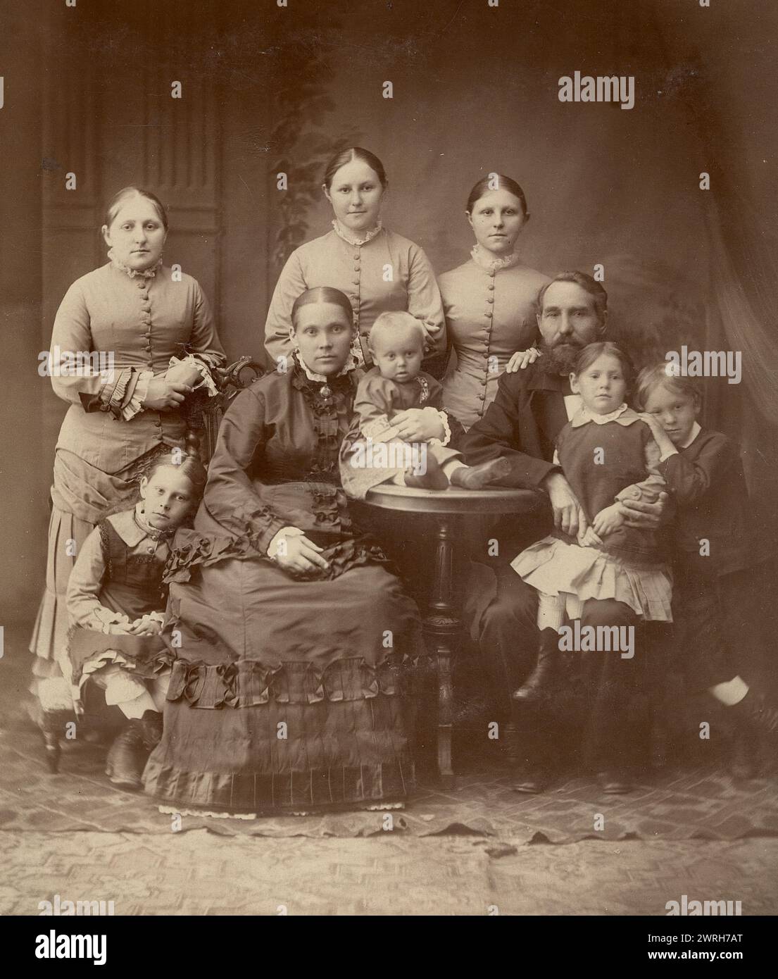 Group photo of Yakov Mamontov's family, 1883. This collection includes ...