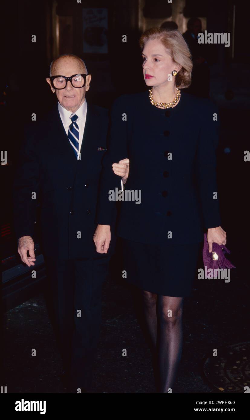Irving Paul "Swifty" Lazar and Carolina Herrera in New York City, circa ...