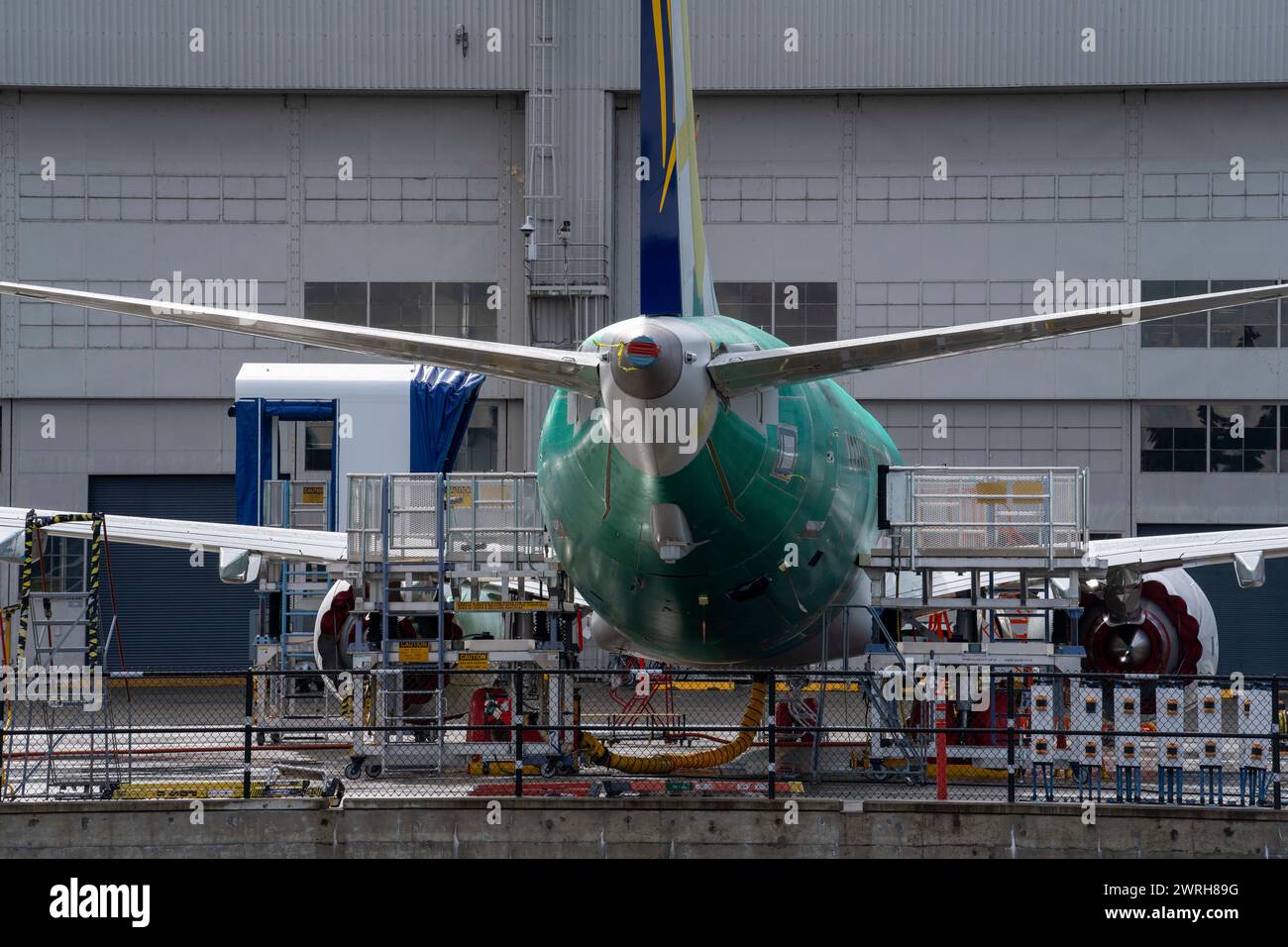 Renton, Washington, USA. 12th Mar, 2024. Boeing airplanes stand in ...