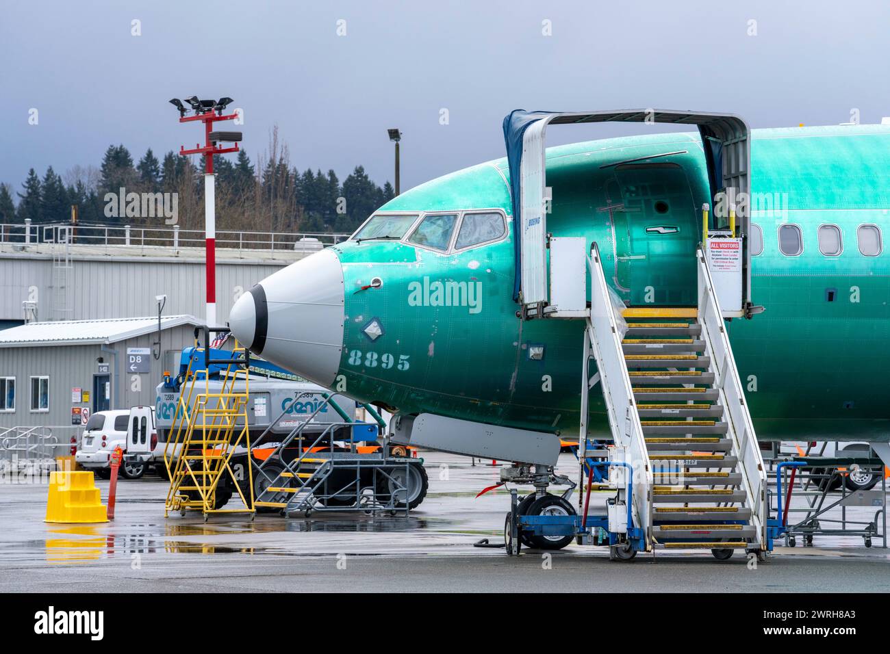 Renton, Washington, USA. 12th Mar, 2024. Boeing airplanes stand in ...