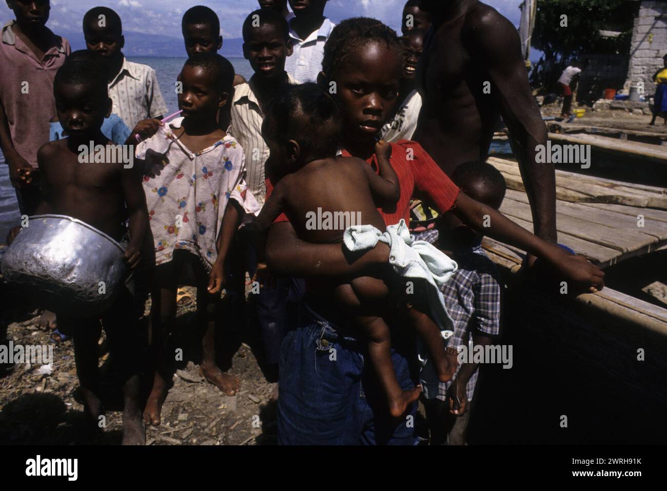 May 18, 1994;Port -au-Prince, Haiti-Poverty stricken children near the ...