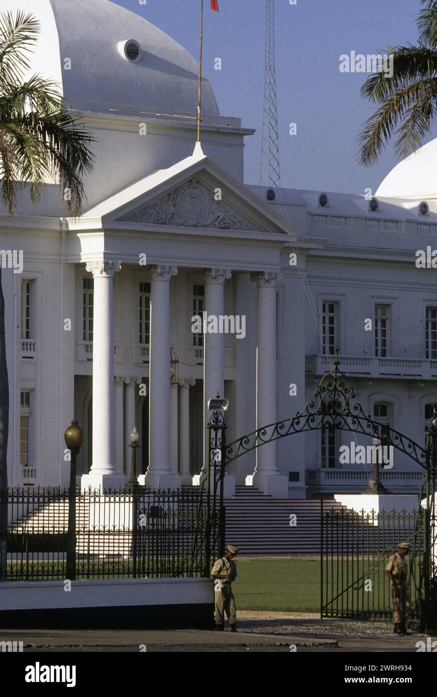 The National Palace of Haiti photographed here in 1994 was the official ...