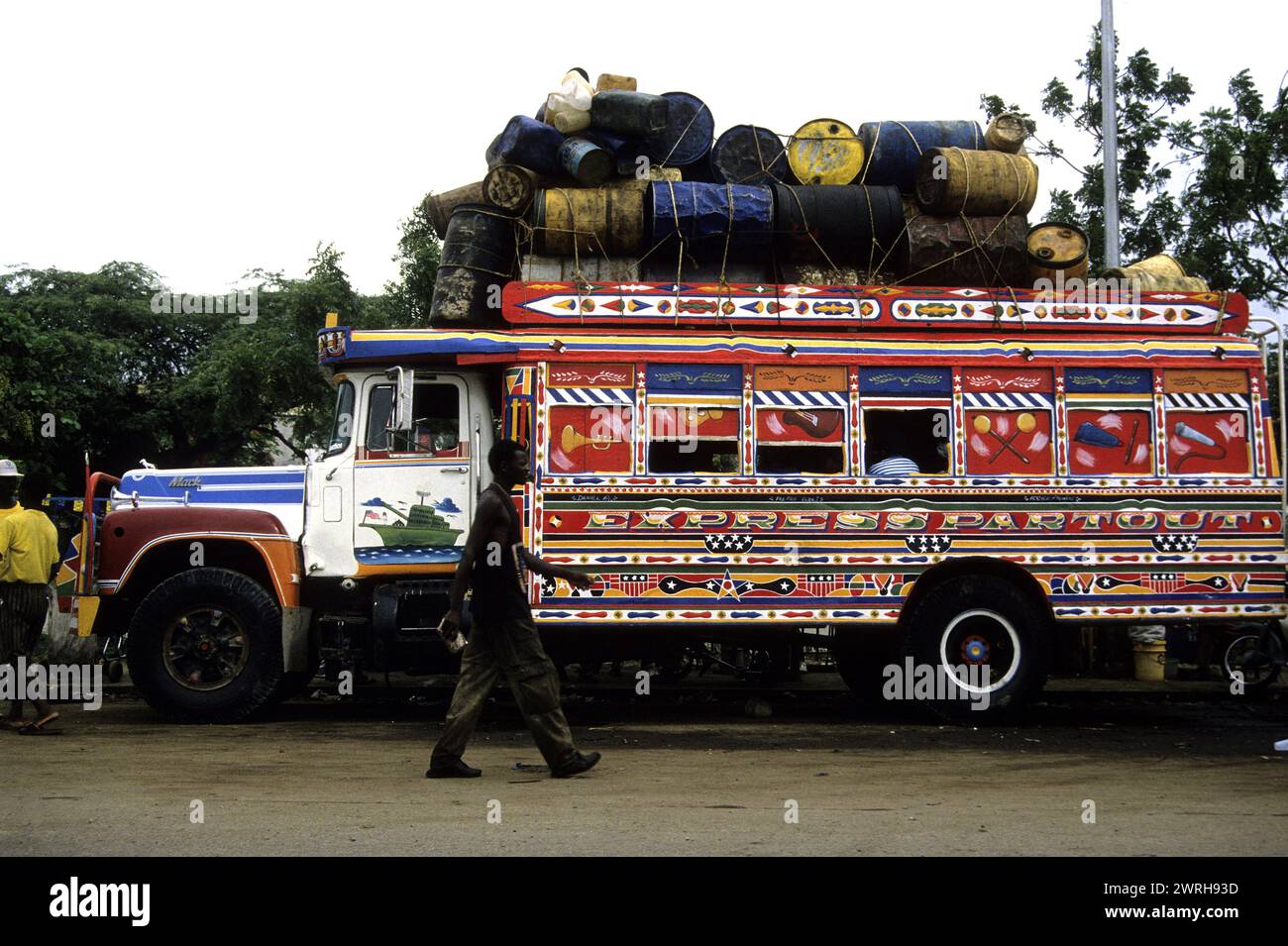 May 18, 1994;Port -au-Prince, Haiti-A bus traveling to the countryside ...