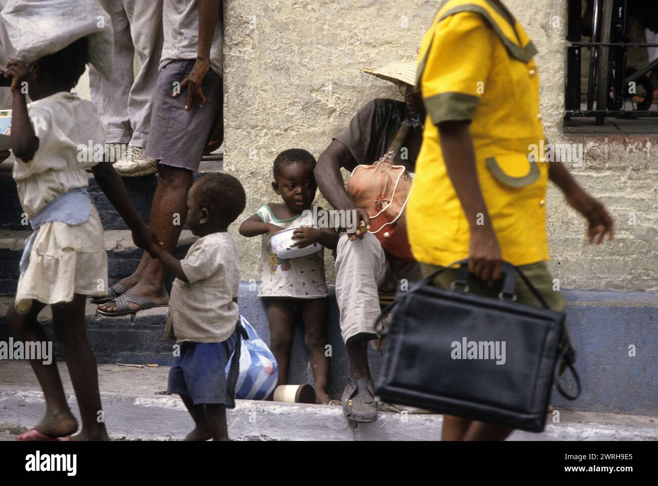 May 18, 1994;Port -au-Prince, Haiti-Poverty stricken children of Port ...