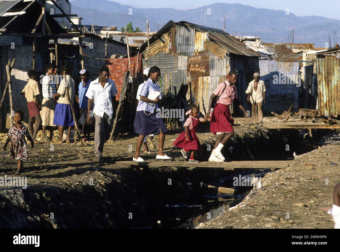 May 18, 1994;Port -au-Prince, Haiti-The Port-au-Prince slum known as ...