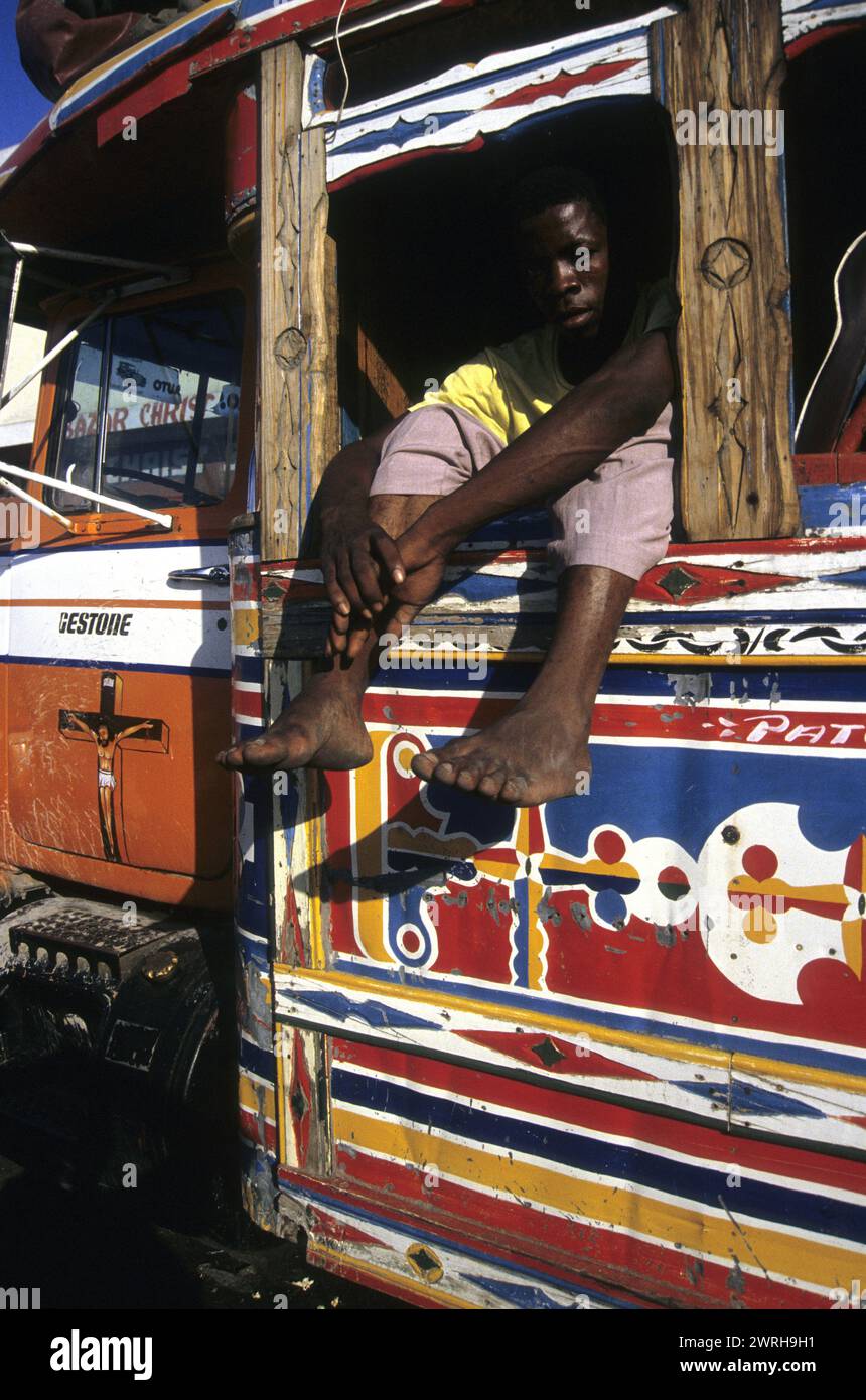 May 18, 1994;Port -au-Prince, Haiti-A bus traveling to the countryside ...