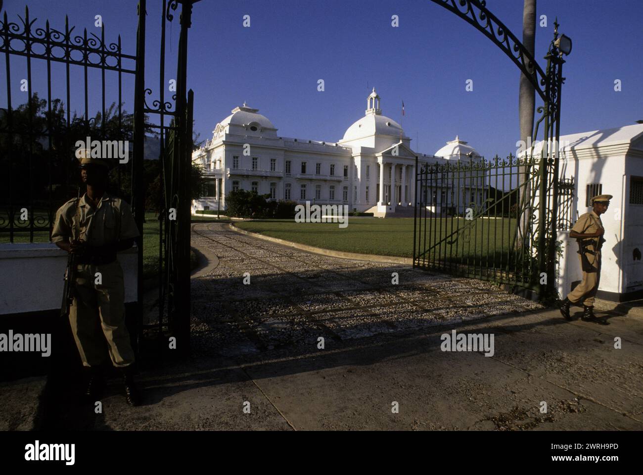 The National Palace of Haiti photographed here in 1994 was the official ...