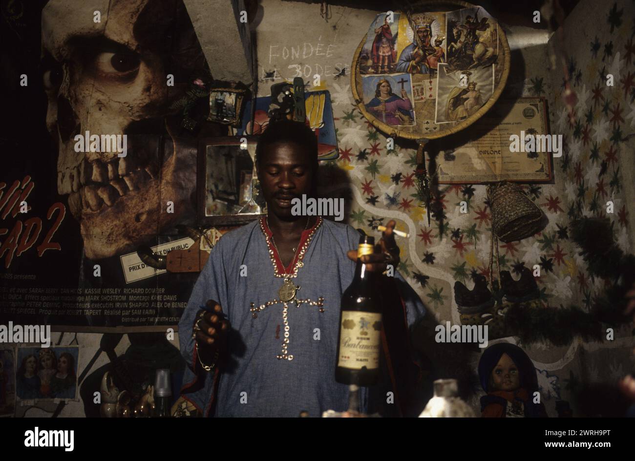 May 18, 1994;Port -au-Prince, Haiti-A self proclaimed Voodoo doctor at ...