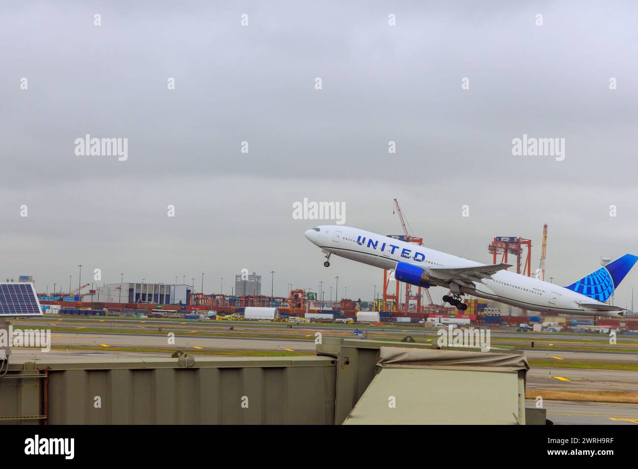 30 October 2023 EWR Newark NJ US United Airlines aircraft passenger ...