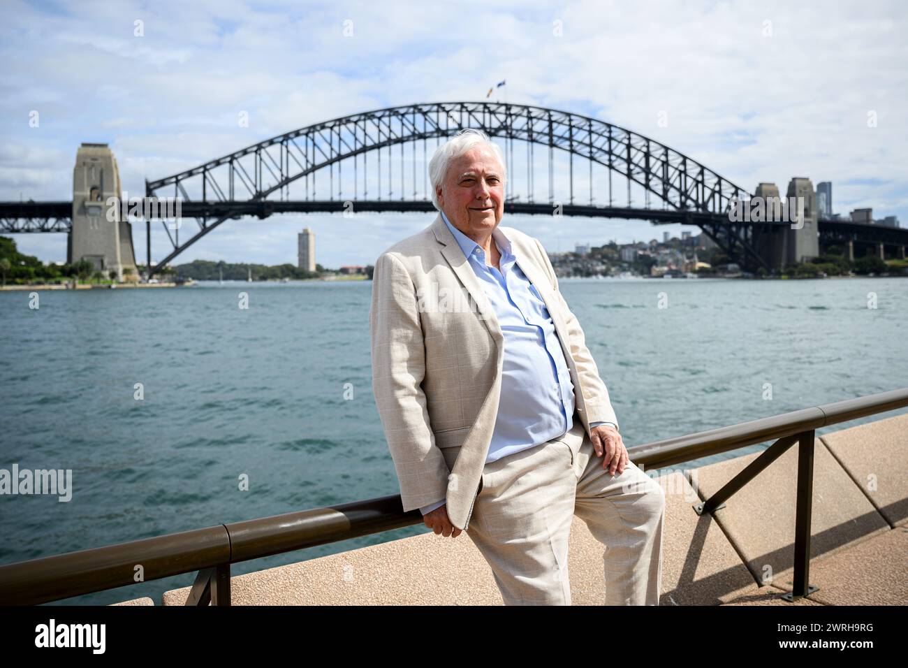Sydney, Australia. 13th Mar, 2024. Clive Palmers poses for a photograph ...