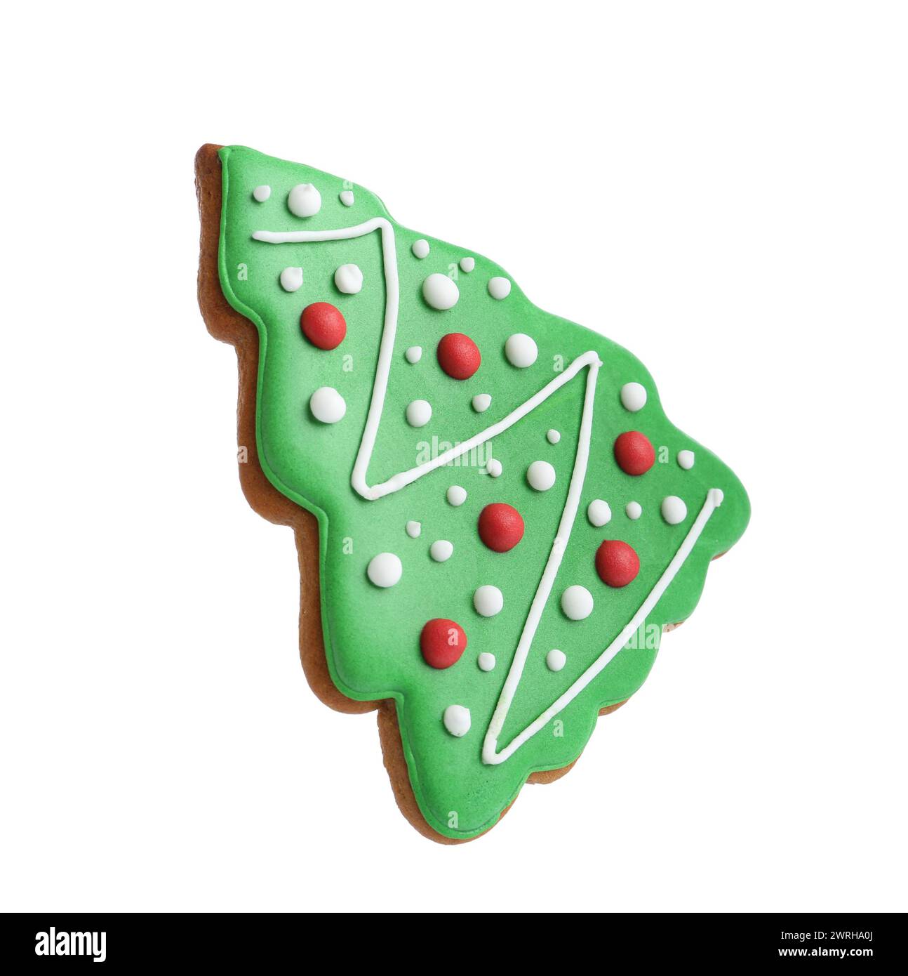 Happy christmas tree gingerbread Cut Out Stock Images & Pictures - Alamy