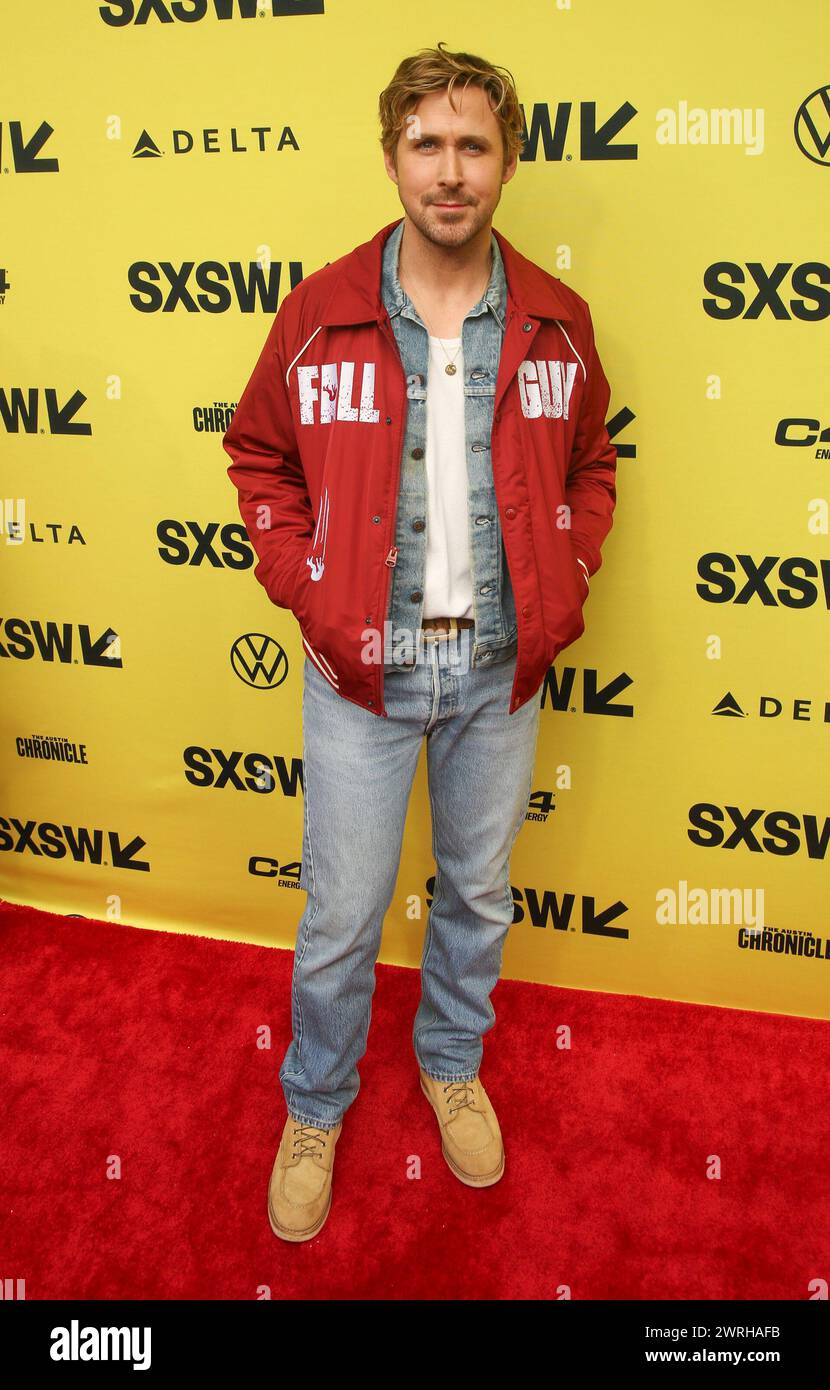 Ryan Gosling arrives for the world premiere of "The Fall Guy" at the ...