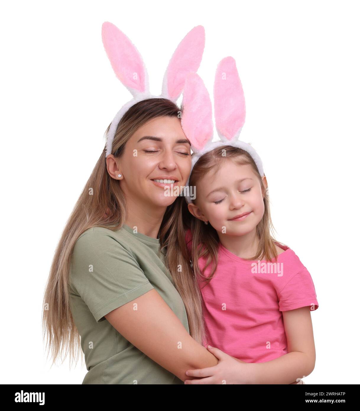 Happy easter mother daughter bunny hi-res stock photography and images ...