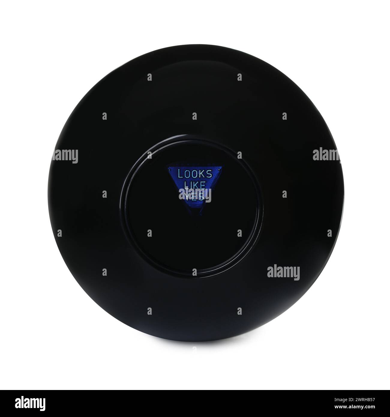 Magic eight ball with prediction Looks Like Yes isolated on white Stock ...